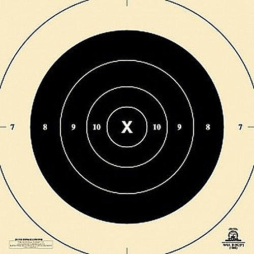 Official NRA B-6 [B6] 50-Yard Slow Fire Pistol, 6 targets & 24 centers ...