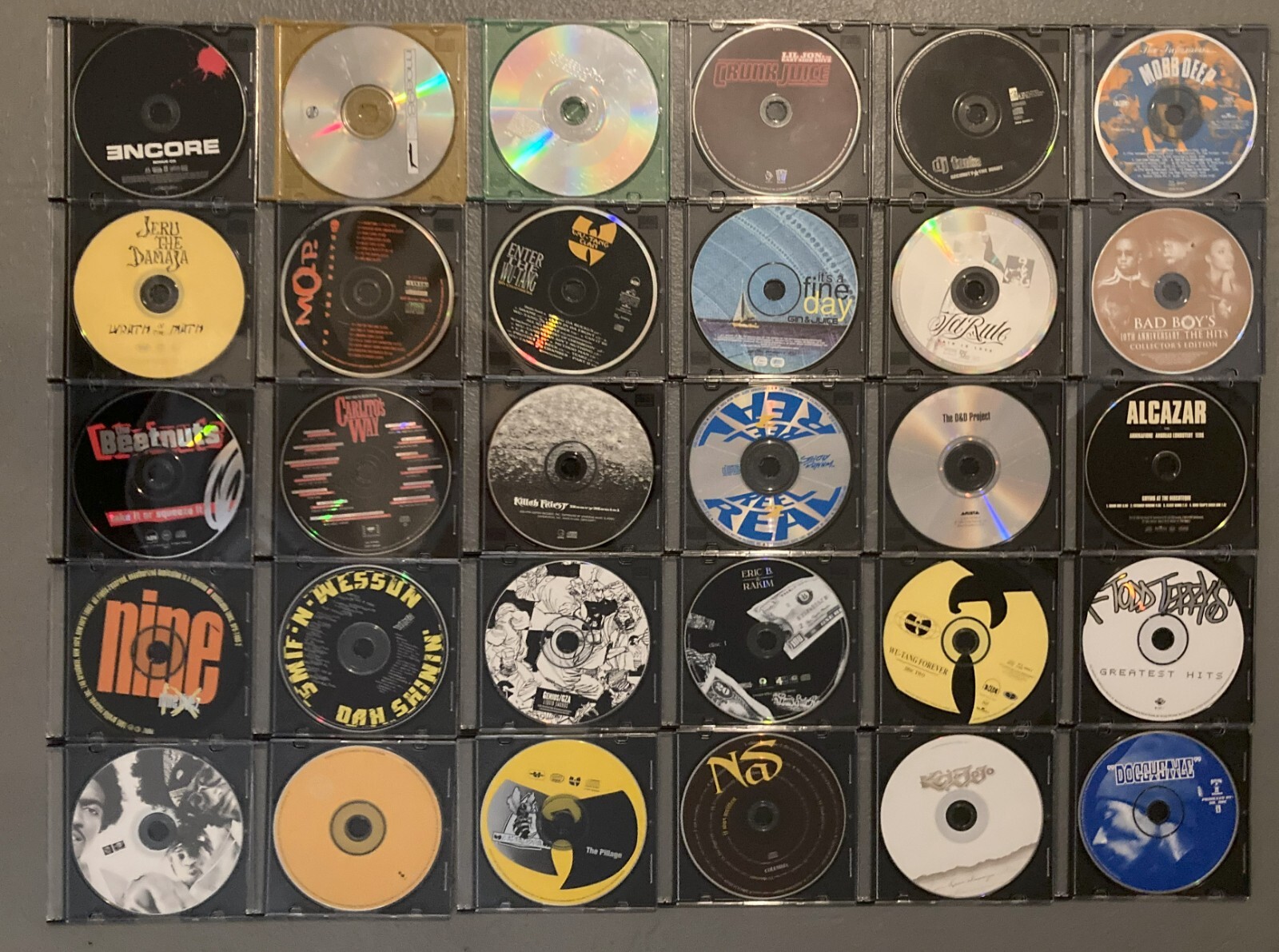 RAP HIP HOP CD LOT OF 30 WUTANG-NAS-RZA-MOBB DEEP-SMIFF WESSON-ETC-- B ...