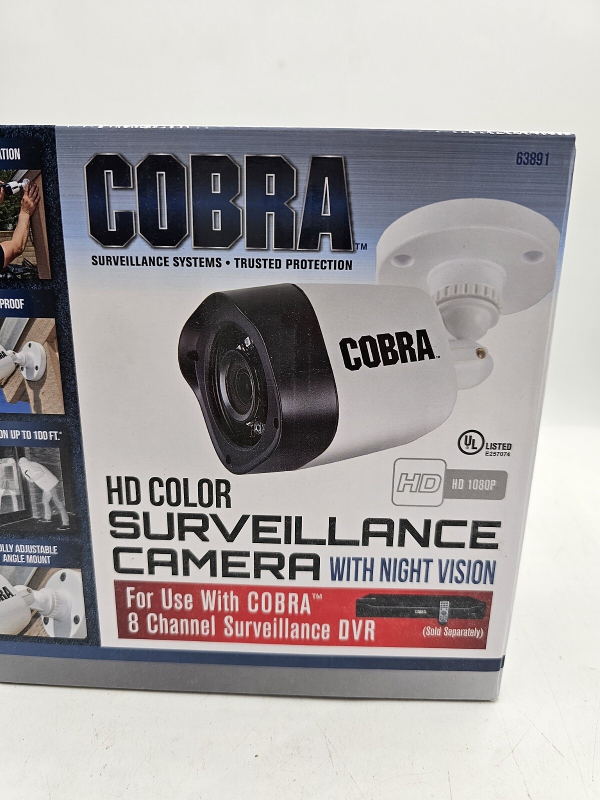Cobra 63891 HD 1080p Color Surveillance Camera With Night Vision for ...