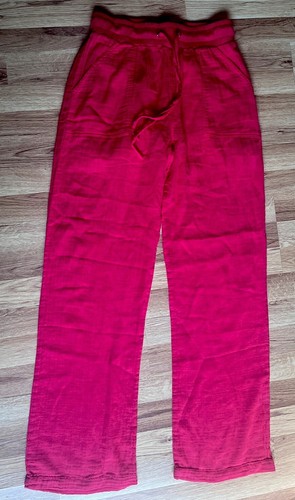 NEW DAVID LERNER WOMENS RESORT WEAR RED COTTON LINED LOUNGE PANT SZ SM ...