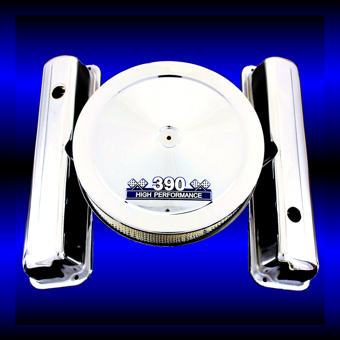 Chrome Valve Covers And 390 Hp Emblem Air Cleaner Combo Fits Ford 390 ...
