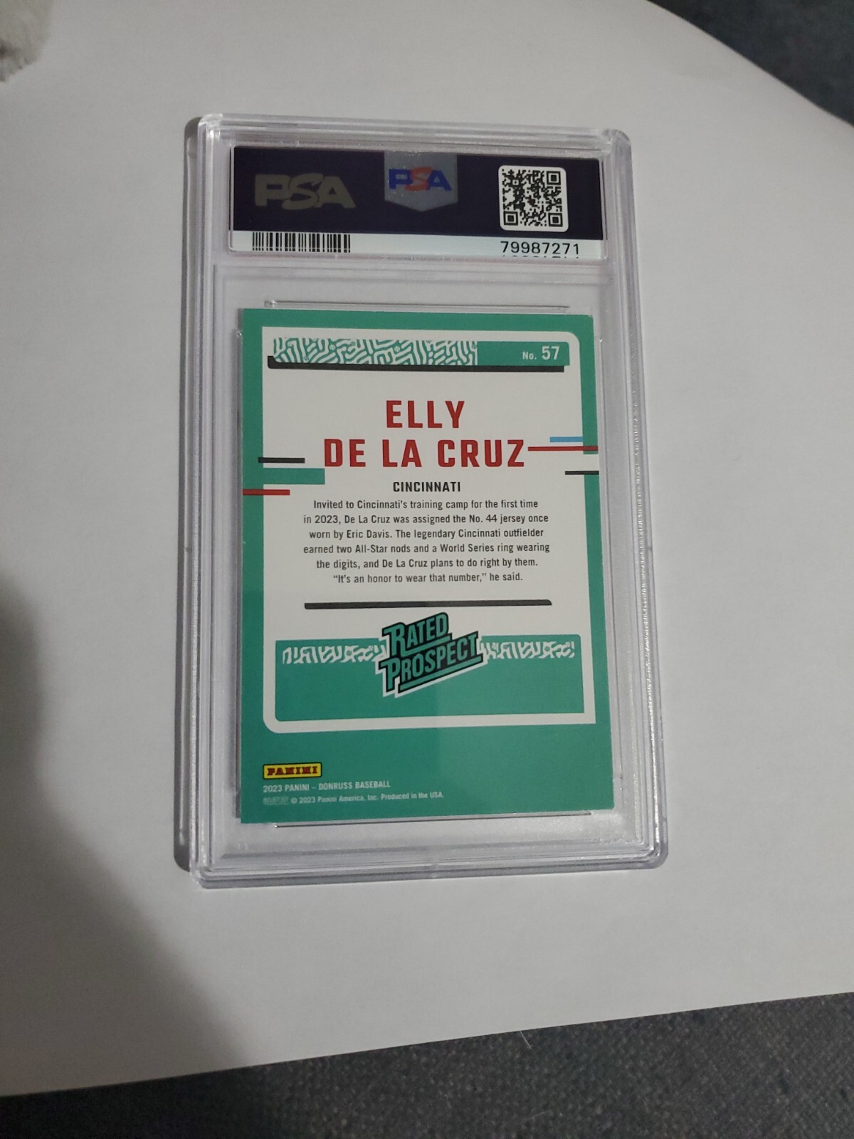 2023 Panini Donruss - Rated Prospect #57 Elly De La Cruz (RC) for sale ...