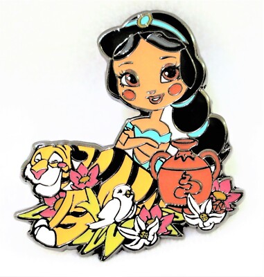 Loungefly Disney Chibi Princess Flowers & Friends Pin Jasmine & Rajah ...