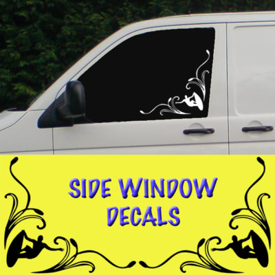 UNIVERSAL Surfer Side Window Sticker Decals CAR VAN TRUCK DAY VAN MTP ...