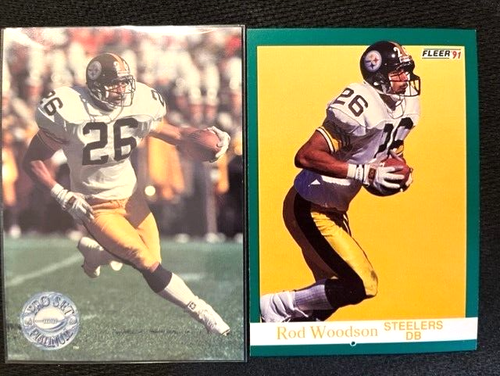 NFL - Rod Woodson 1991 Pro Set Platinum & 1991 Fleer Football ...