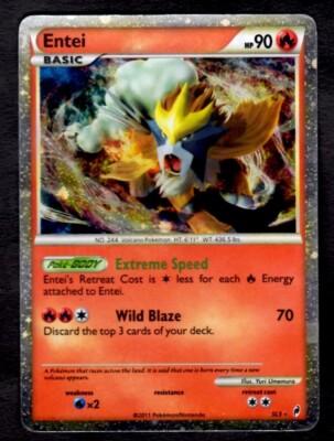 2011 POKEMON SHINY ENTEI ENGLISH CALL OF LEGENDS FOIL ULTRA RARE SHINY ...