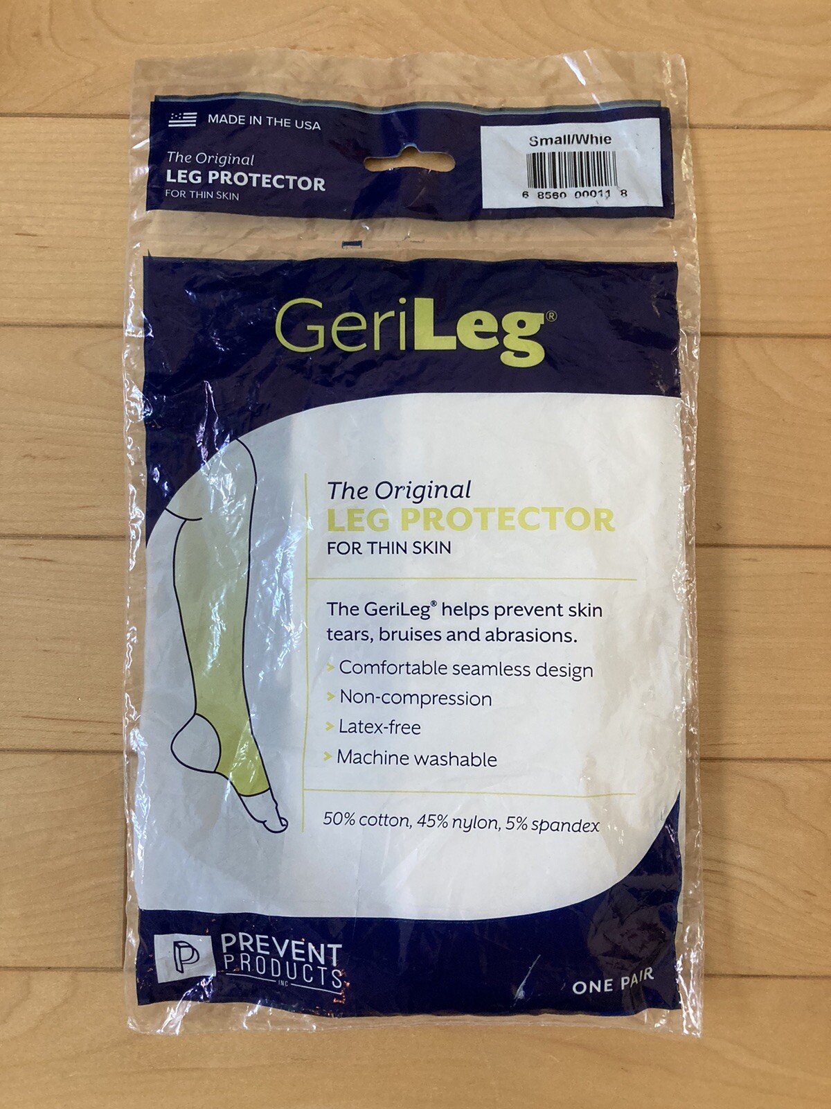 GeriLeg® USA Elderly Thin Skin Leg Protector Geri-Sleeves, Small White ...