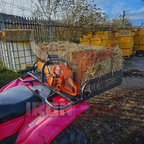 ATV REAR Cargo Basket Quad rear Rack Back Box Luggage Carrier Rack Quad ...