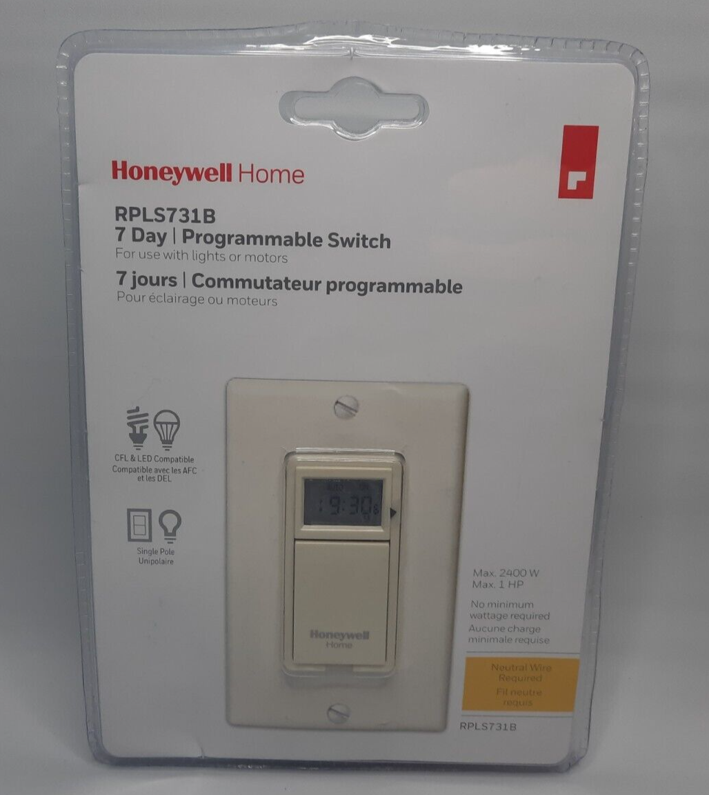Timer Light Switches Home Honeywell 7 Day Programmable Switch How To