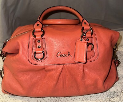 Coach Lane 69621 Leather Satchel Purse Bag - Blue | eBay