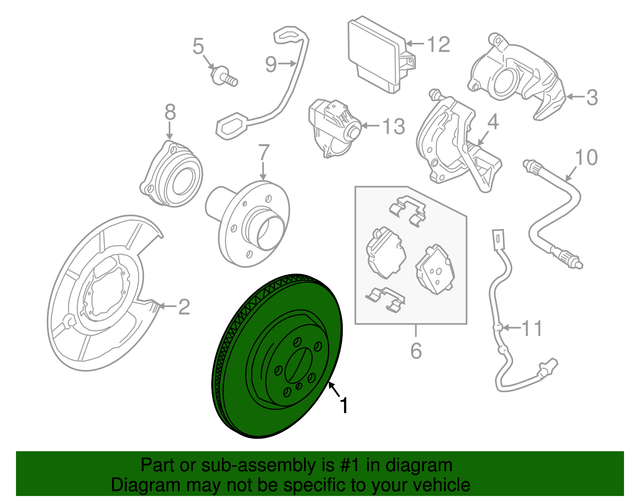 Genuine BMW Brake Disc Lightweight Ventilated 34206894381 for sale ...
