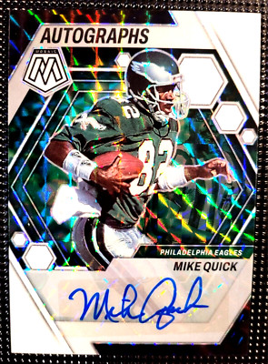 MIKE QUICK 2023 Panini Mosaic Football - WHITE PRIZM #/25 Auto ...