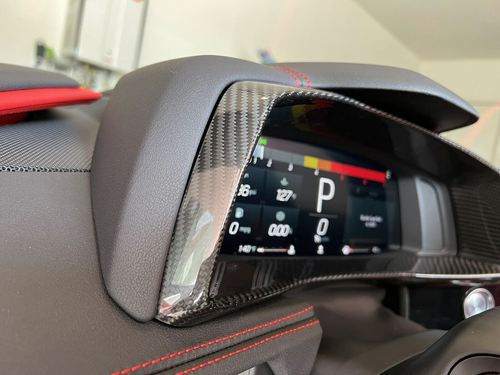 Carbon Speedometer Cluster Gauge Dash Trim For Corvette C8 Z06 Z51 ...