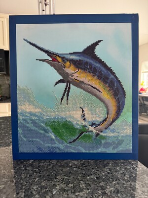 Majestic Marlin Diamond Painting – Completed and Ready to Display ...