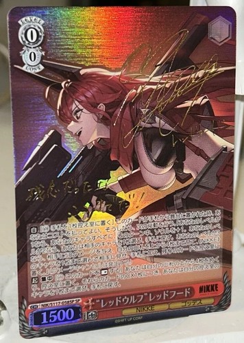 Signed Red Hood Foil Weiss Schwarz NIKKE NIK/S117-058SP SP Japanese NM ...