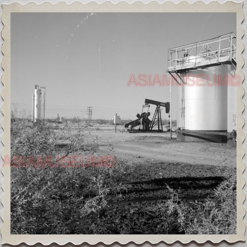 50s ODESSA CITY ECTOR COUNTY TEXAS OIL REFINERY PUMP RIG VINTAGE USA ...
