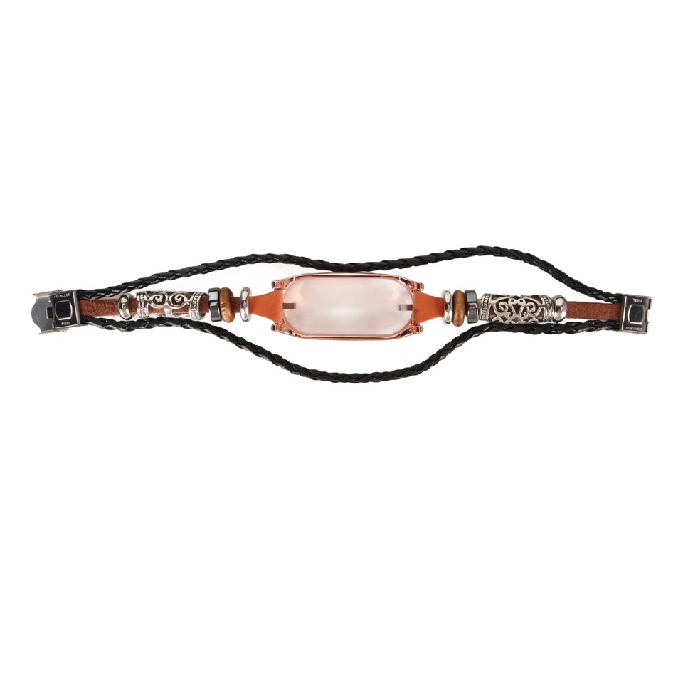 Leather Strap for Xiaomi 7 NFC Bracelet Metal Buckle Ethnic Style Retro ...