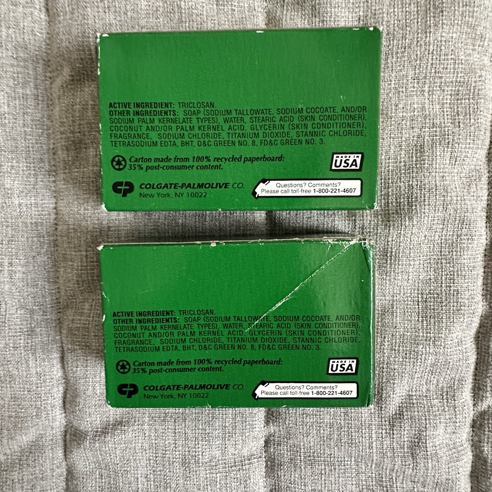 Lot of 2 VINTAGE Irish Spring Deodorant Soap with Antibacterial ...