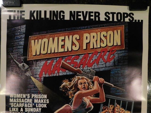 Womens Prison Massacre Original 1983 Movie Poster C8 5 Very Fine Near