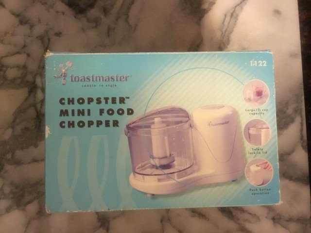 TOASTMASTER MINI FOOD CHOPPER. ELECTRIC. 1122. NIB. NOS for sale online ...