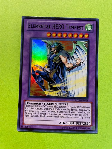 Yugioh Elemental HERO Tempest LCGX EN048 Super Rare UNL ED | eBay Australia