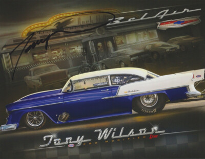2024 Tony Wilson signed '55 Chevy Bel-Air Pro Mod NHRA Hero Card | eBay