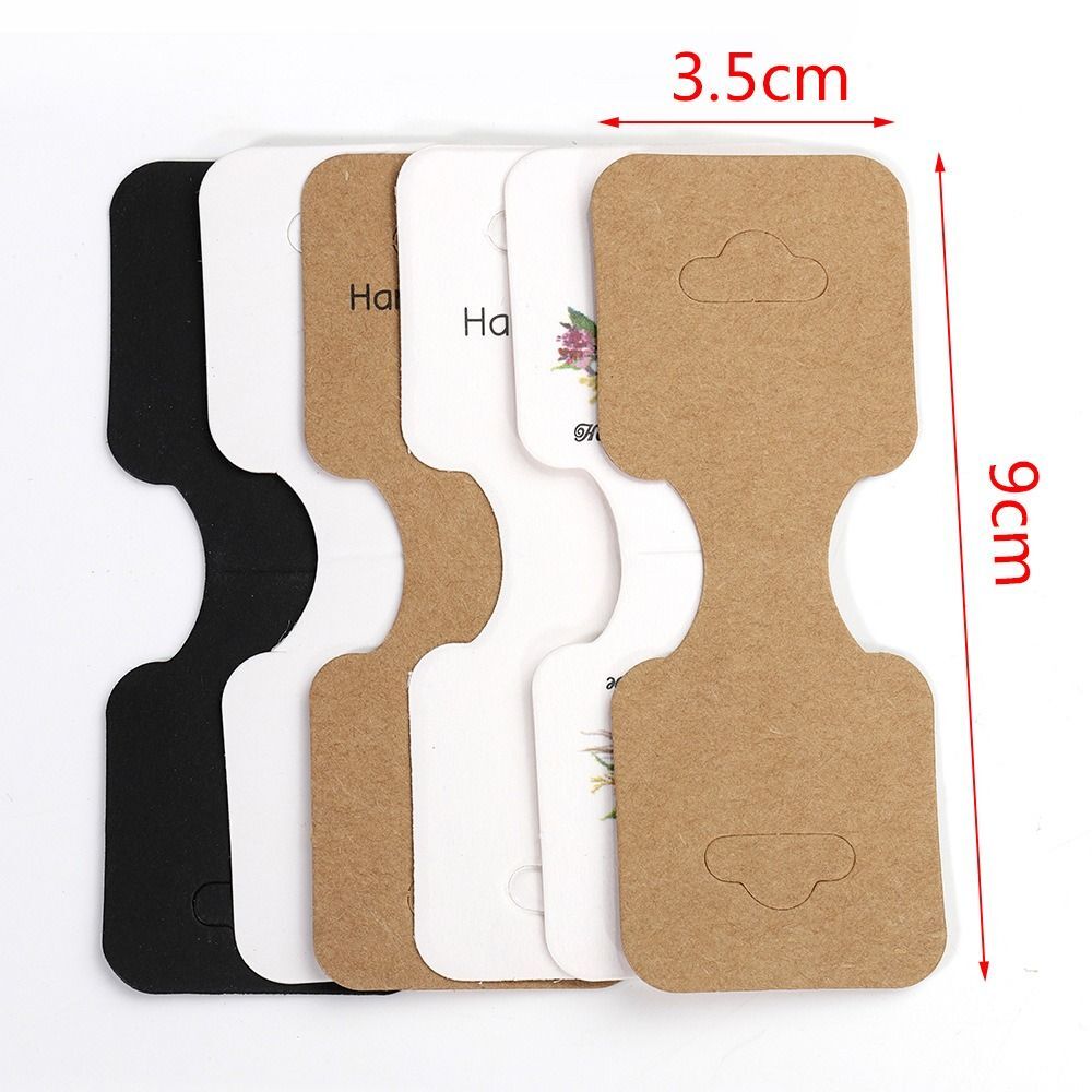 50PCS Paper Display Holder Cardboard Accessories Hanging Blank Tag | eBay