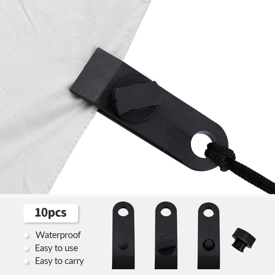 6/10 Pcs Heavy Duty Tarp Clips Shark Tent Fasteners Clips Holder for ...