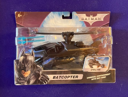 DC Comics Batman Dark Knight Batcopter Mattel Toy Vehicle w/ Spin ...