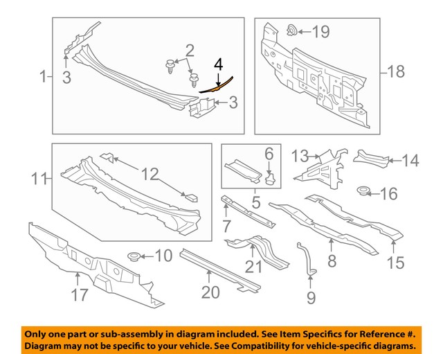 Genuine Mitsubishi Lancer End Cover 7405A191 for sale online | eBay