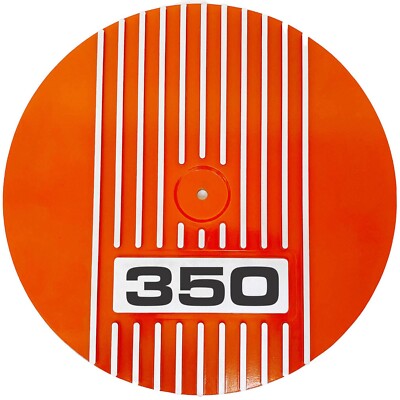"Small Block Chevy 350 Orange Air Cleaner Kit - 13"" Round - Ansen USA ...