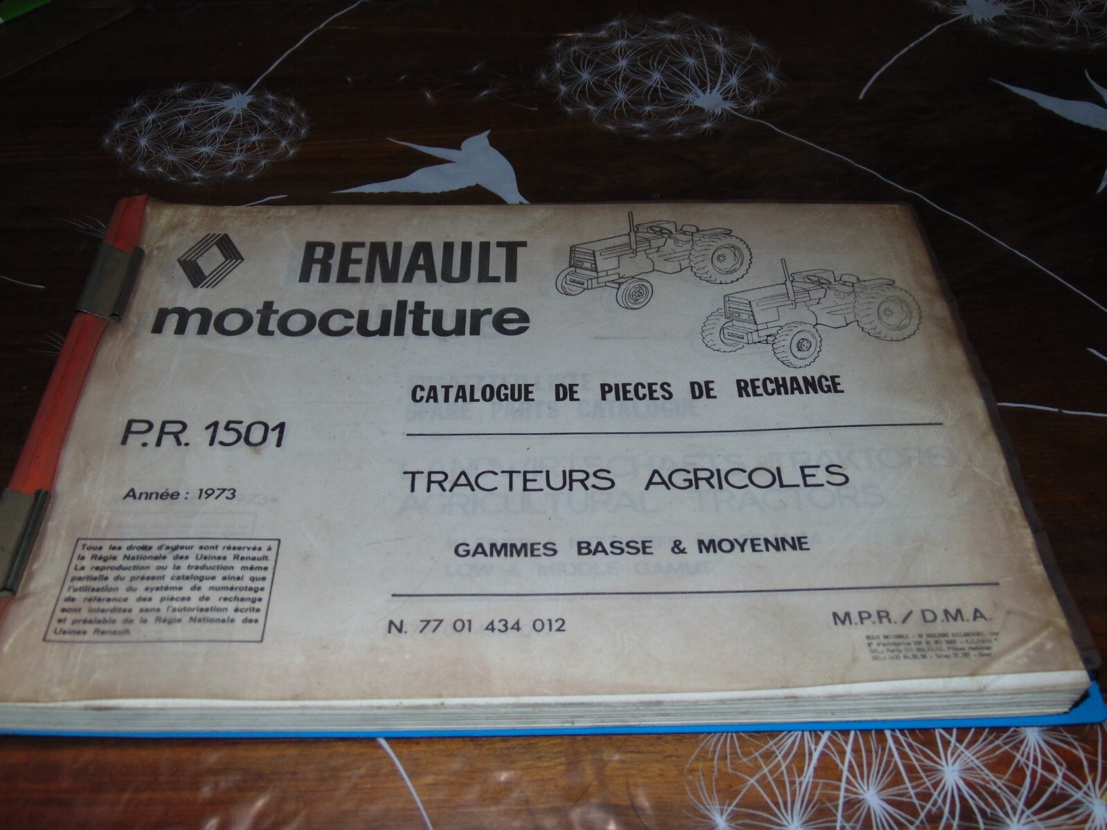 recherche Catalogue pièces détachées PR 1501 - Renault