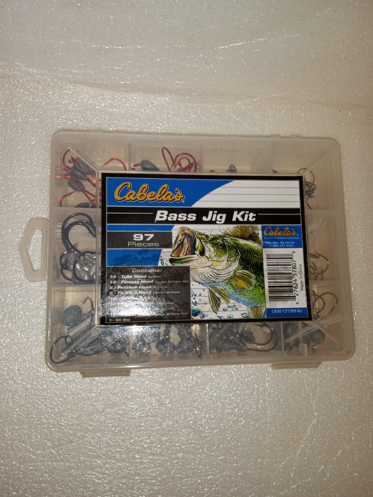 97 pc Cabelas Bass Jig Kit in Case - 2 missing | eBay