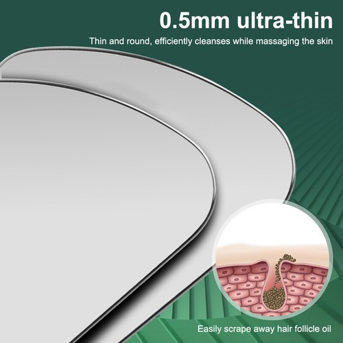 Stainless Steel Blackhead Scraper Cosmetic Ultra-Thin Scraping Massage ...