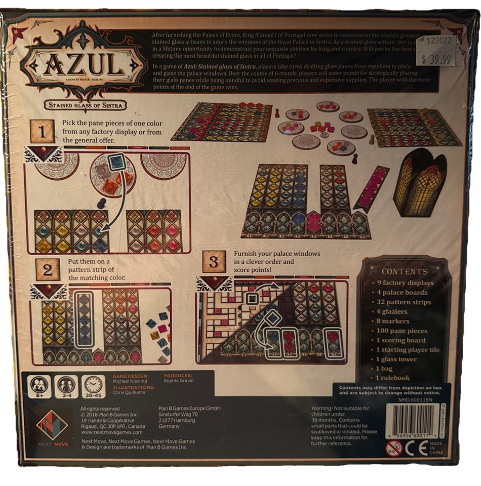 Azul Stained Glass of Sintra Board Game—Brand new and sealed | eBay