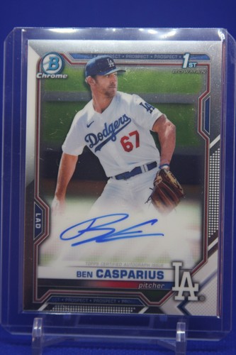 2021 Bowman Ben Casparius 1st bowman auto | eBay