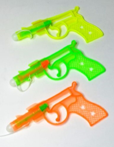 12x Knallpistole Geräusch Knall Pistole Jungs 70er Retro Neonfarben ...