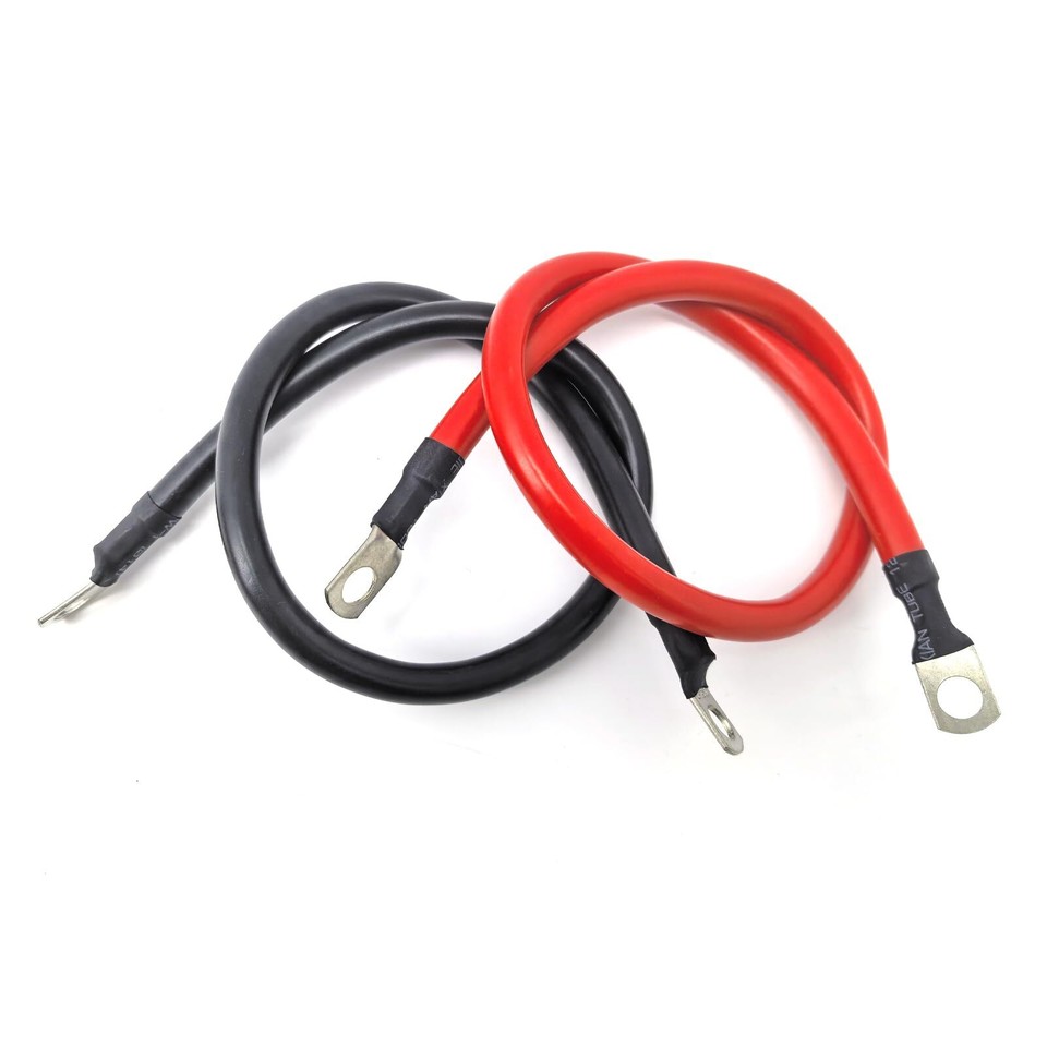 2 AWG Battery Cable 2AWG Gauge Pure Copper Battery Inverter Cables with ...