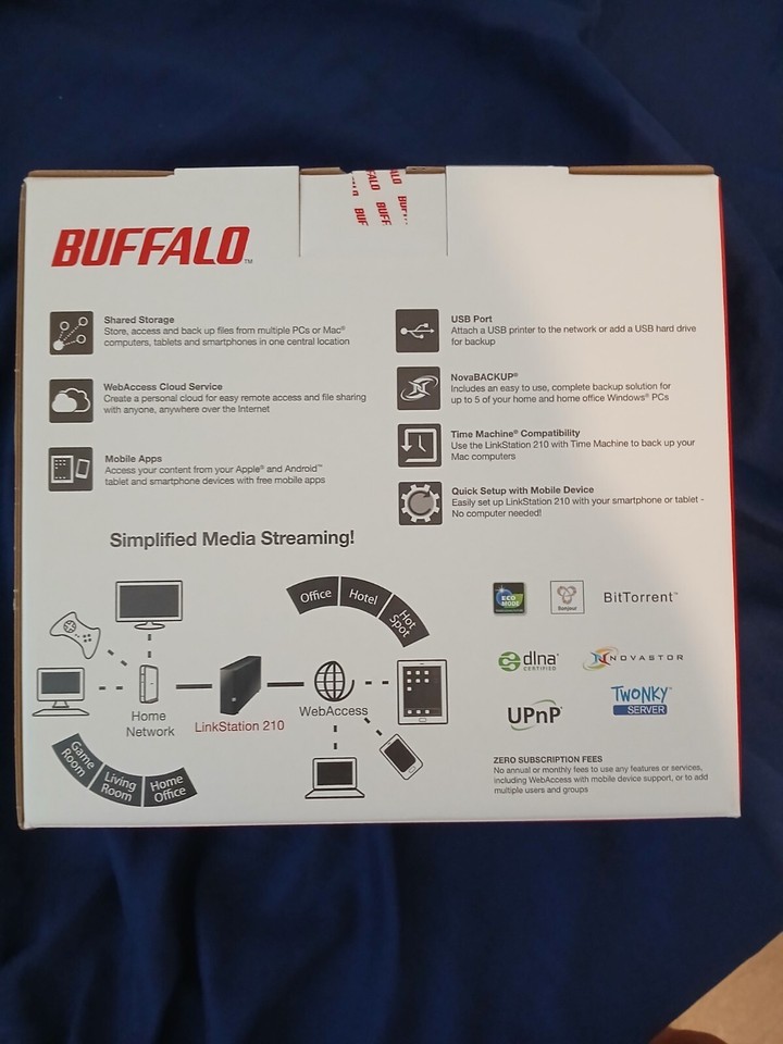 Buffalo LinkStation 4TB Personal Cloud Storage LS210D | eBay
