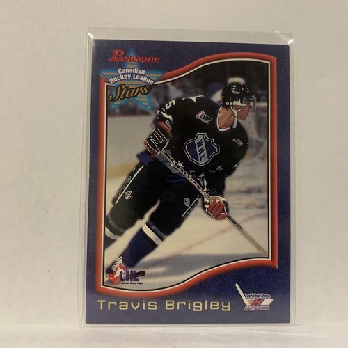#110 Travis Brigley Lethbridge Hurricanes 1996-97 Bowman Hockey Card ...