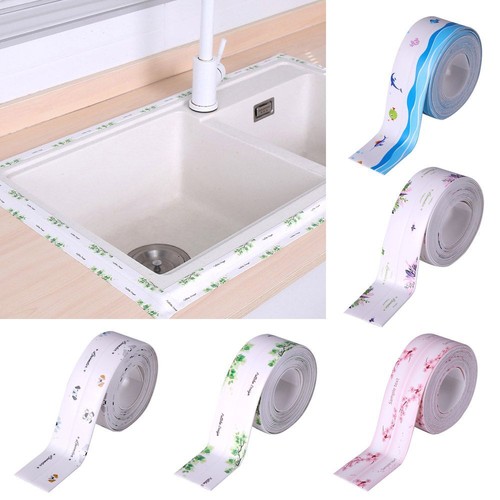 Sink Edge Corner Line Stickers Sealing Strip Sealant Tape Waterproof ...