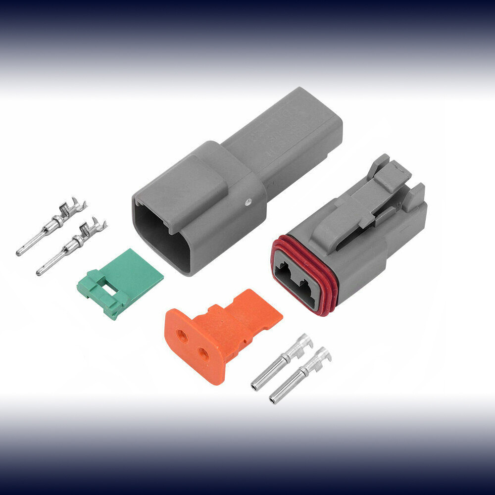 20Pairs Deutsch DT 2 Way Pin Male Female Waterproof Kit Connector Plug ...