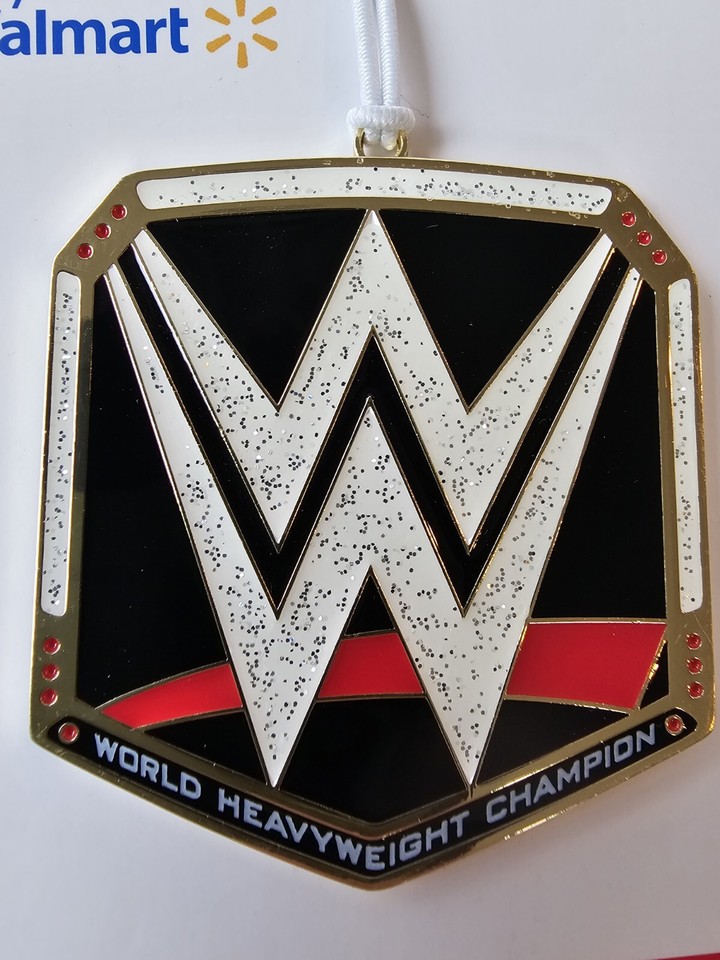 Hallmark WWE World Heavyweight Champion Belt Logo Enamel Ornament ...