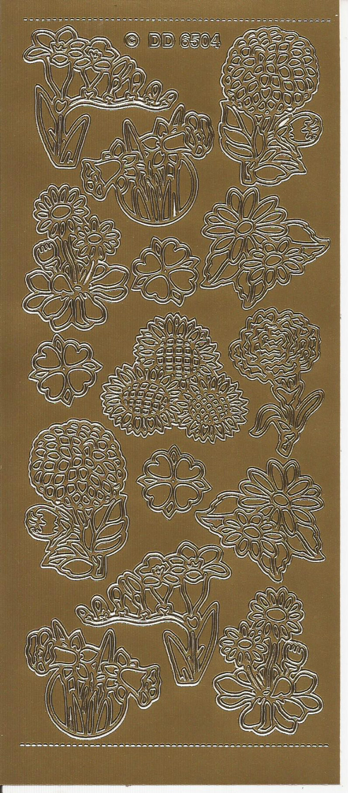 Peel Offs - Flowers - Colourful stickers for card-making BOGOF | eBay