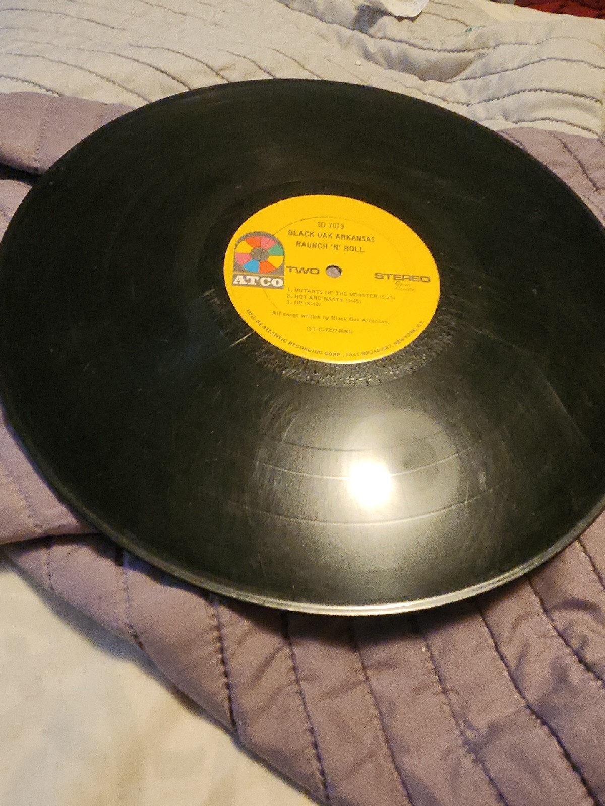 Black Oak Arkansas Raunch N Roll Live LP Record Only NO SLEEVE OR INLAY ...