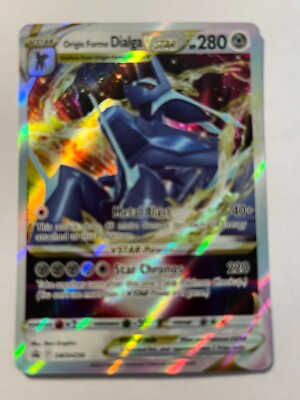 Pokemon Origin Forme Dialga VSTAR SWSH256 Sword Shield Holo Black Star ...
