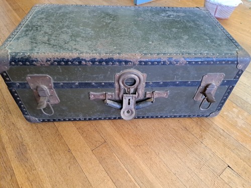 Vintage Metal and Wood Trunk, For Local Pick-up Only | eBay