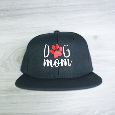 Dog Mom Black Snapback | eBay