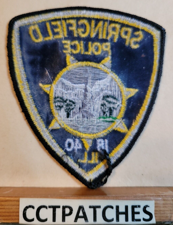 SPRINGFIELD, ILLINOIS POLICE WITH ILL & 1840 SHOULDER PATCH IL | eBay