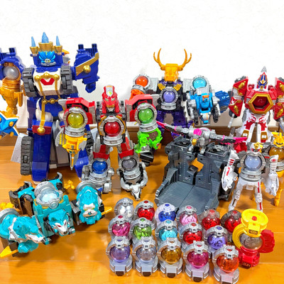 Power Rangers Uchu Sentai Kyuranger DX Kyurenoh & Ryuteioh 8 Megazord ...